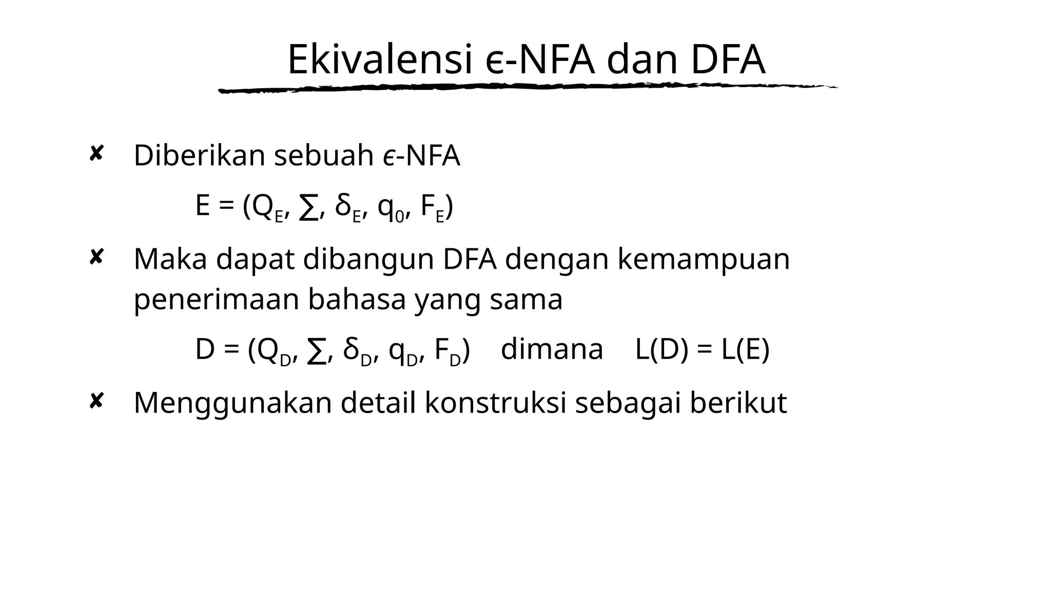 Pertemuan 4 - Perkuliahan Teori Bahasa Formal dan Automata | PPTX