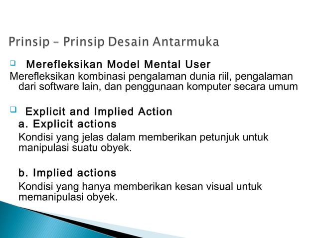 Pertemuan 4 prinsip desain antarmuka(interface) | PPT