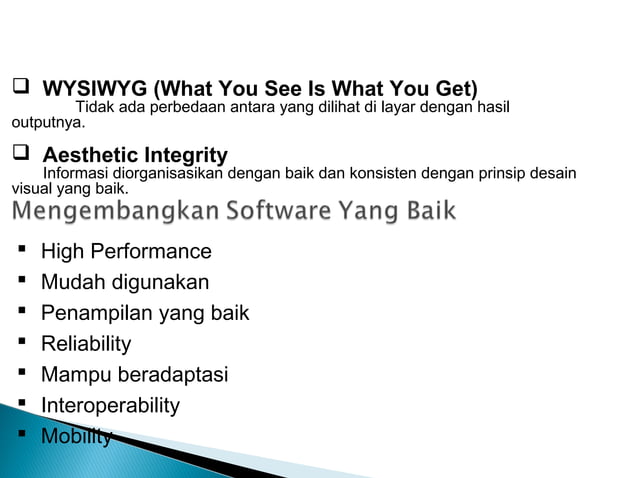 Pertemuan 4 prinsip desain antarmuka(interface) | PPT