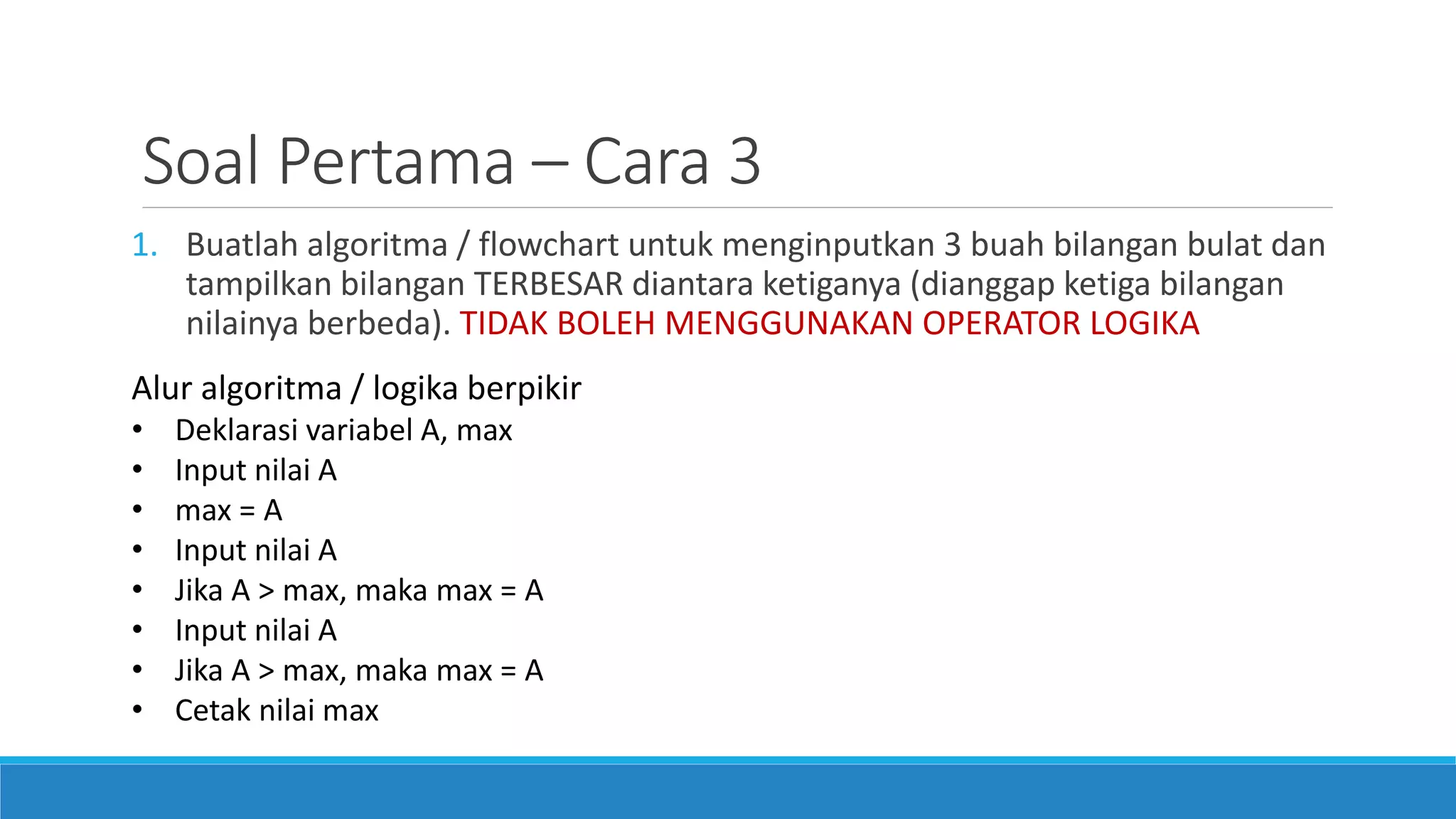 Pertemuan 4 - Struktur Kondisi IF | PPTX