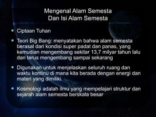 Penjelasan Definisi Alam Semesta – BLGQMG