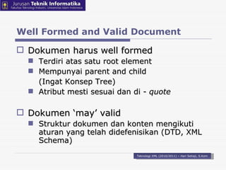 Teknologi XML - Pengenalan DTD | PPT