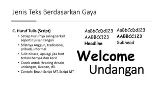 Pertemuan 4 Komponen Desain Grafis (Teks & Ruang).pptx