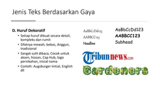 Pertemuan 4 Komponen Desain Grafis (Teks & Ruang).pptx