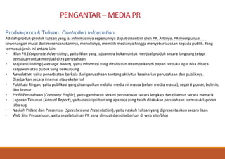 Media Public Relations Penulisan Public Relations | PPTX
