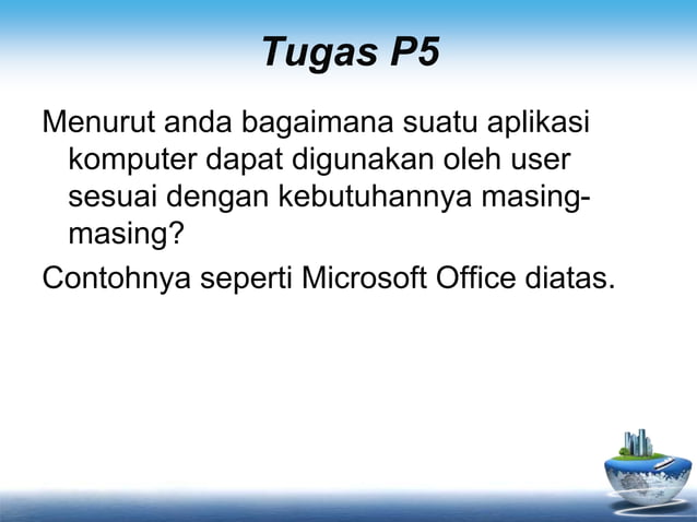 Pertemuan 4 Pengantar Aplikasi Komputer Microsoft Office | PPT