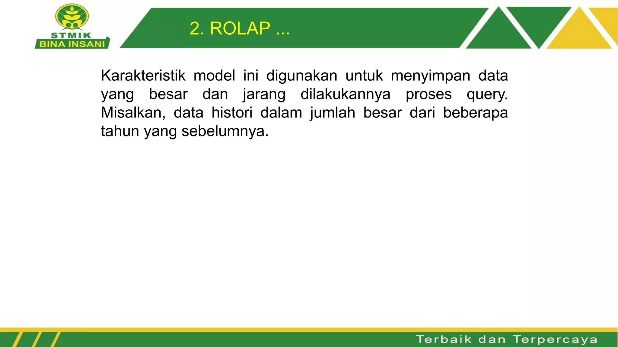 Pertemuan 4 Pemodelan Data Multi Dimensi | PDF