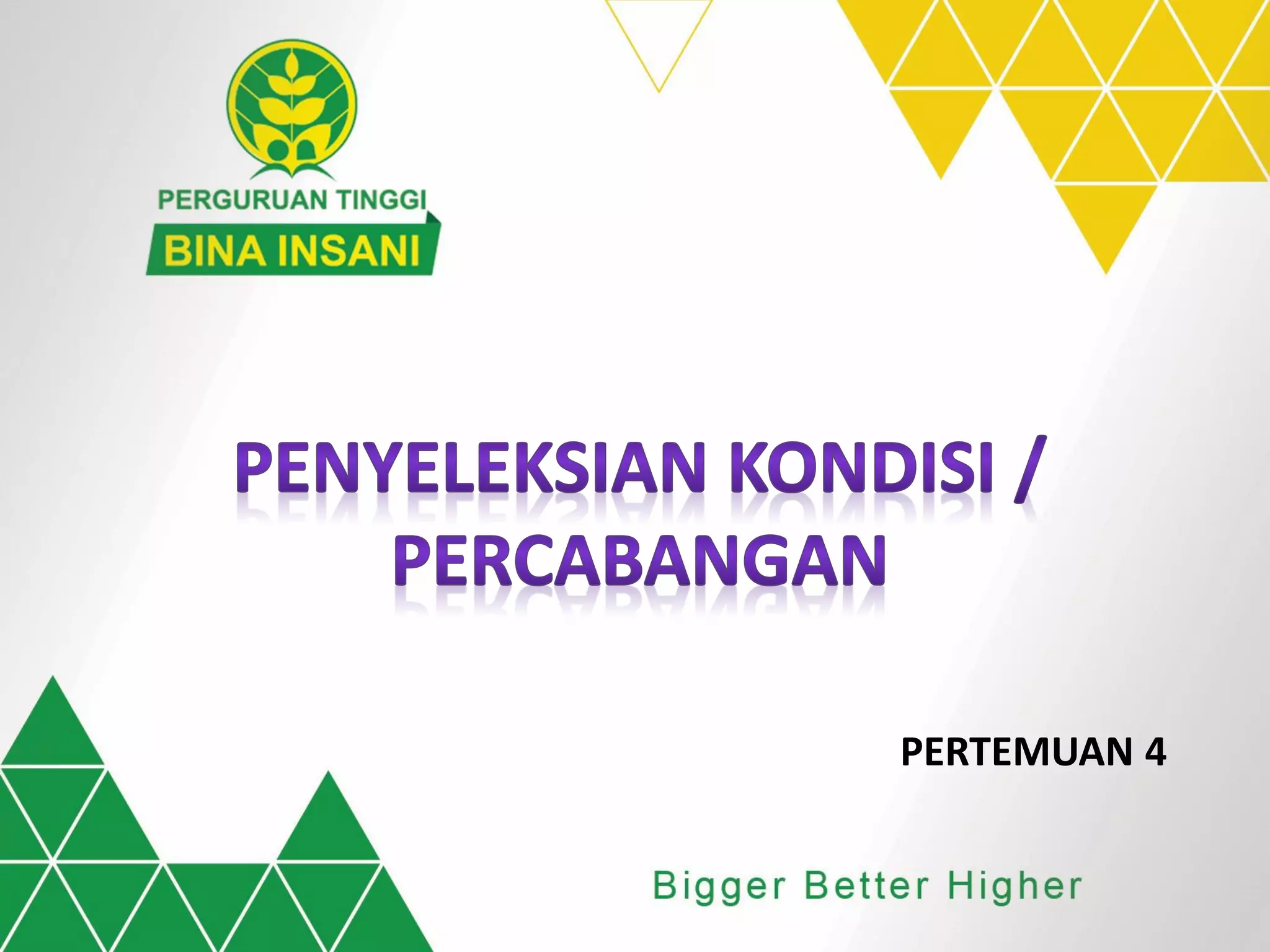 Pertemuan 4 Percabangan | PDF