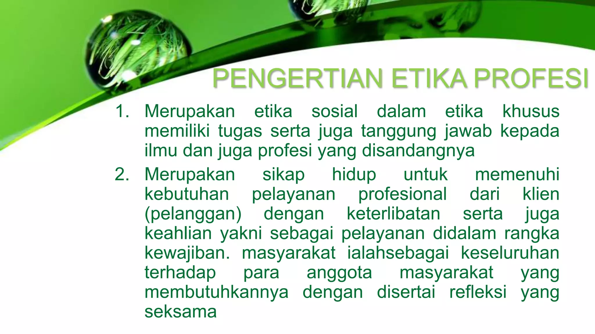 ETIKA PROFESI | PPT | Free Download