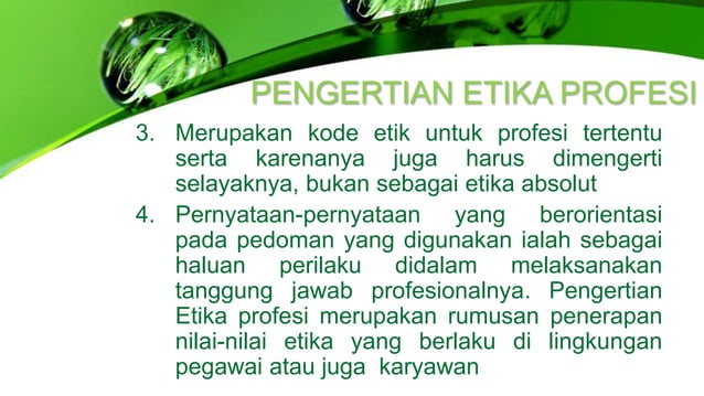 ETIKA PROFESI | PPT