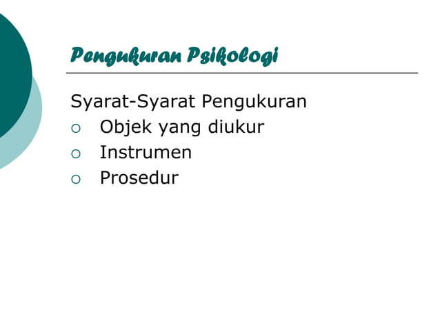 Pertemuan 4 psikometri | PPT