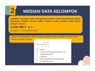 Pertemuan 4 Ukuran Pemusatan Data (Mean , Median dan Modus) | PPT