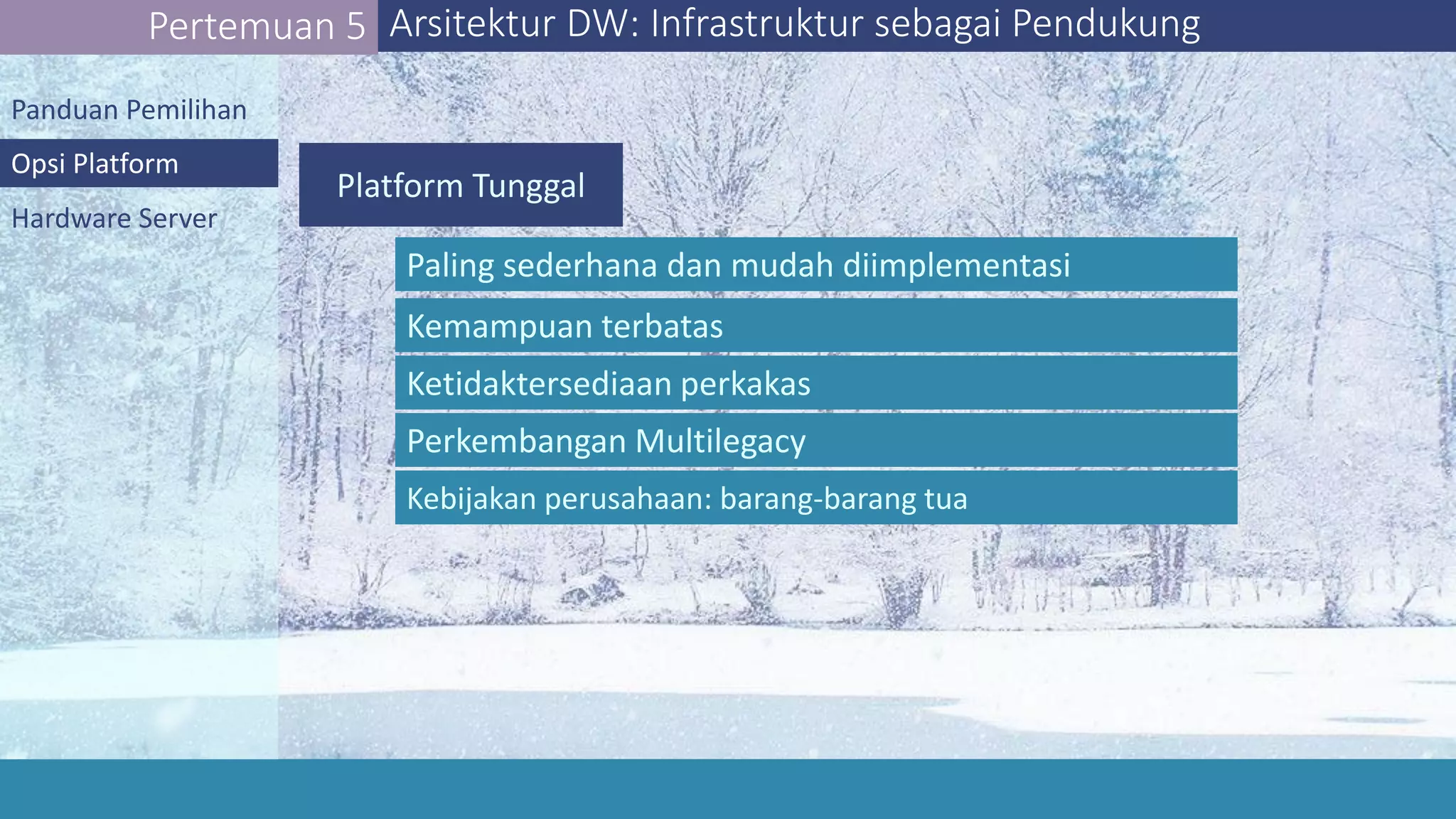 Arsitektur dan Infrastruktur Data Warehouse | PDF