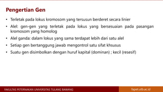 Materi Genetik Kromosom, Gen, DNA, dan RNA - Materi Genetika Ternak | PPTX
