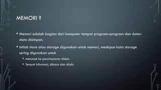 ARSITEKTUR DAN ORGANISASI KOMPUTER - MEMORY.pptx