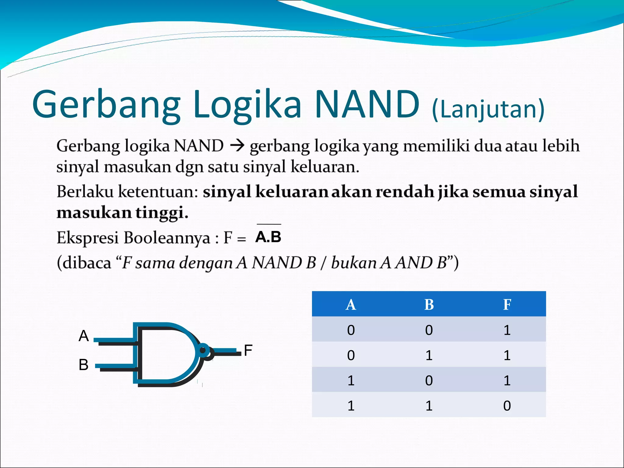 Pertemuan 5 gerbang logika dasar n bentukan | PPT