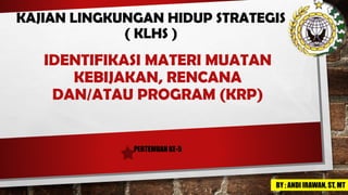 Pertemuan 5 IDENTIFIKASI MUATAN KRP | PDF