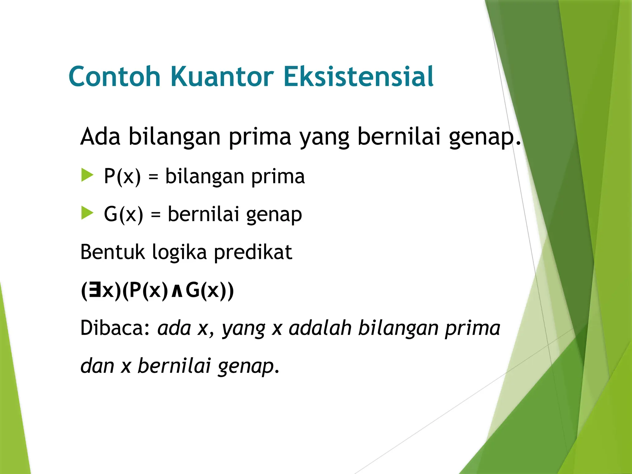 Belajar Logika Predikat Belajar Logika Predikat | PPTX