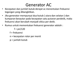 Pertemuan 5 - Motor dan Generator Presentasi | PPT
