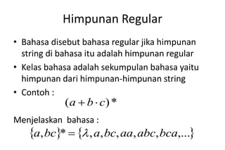 REGULAR LANGUAGE | PDF