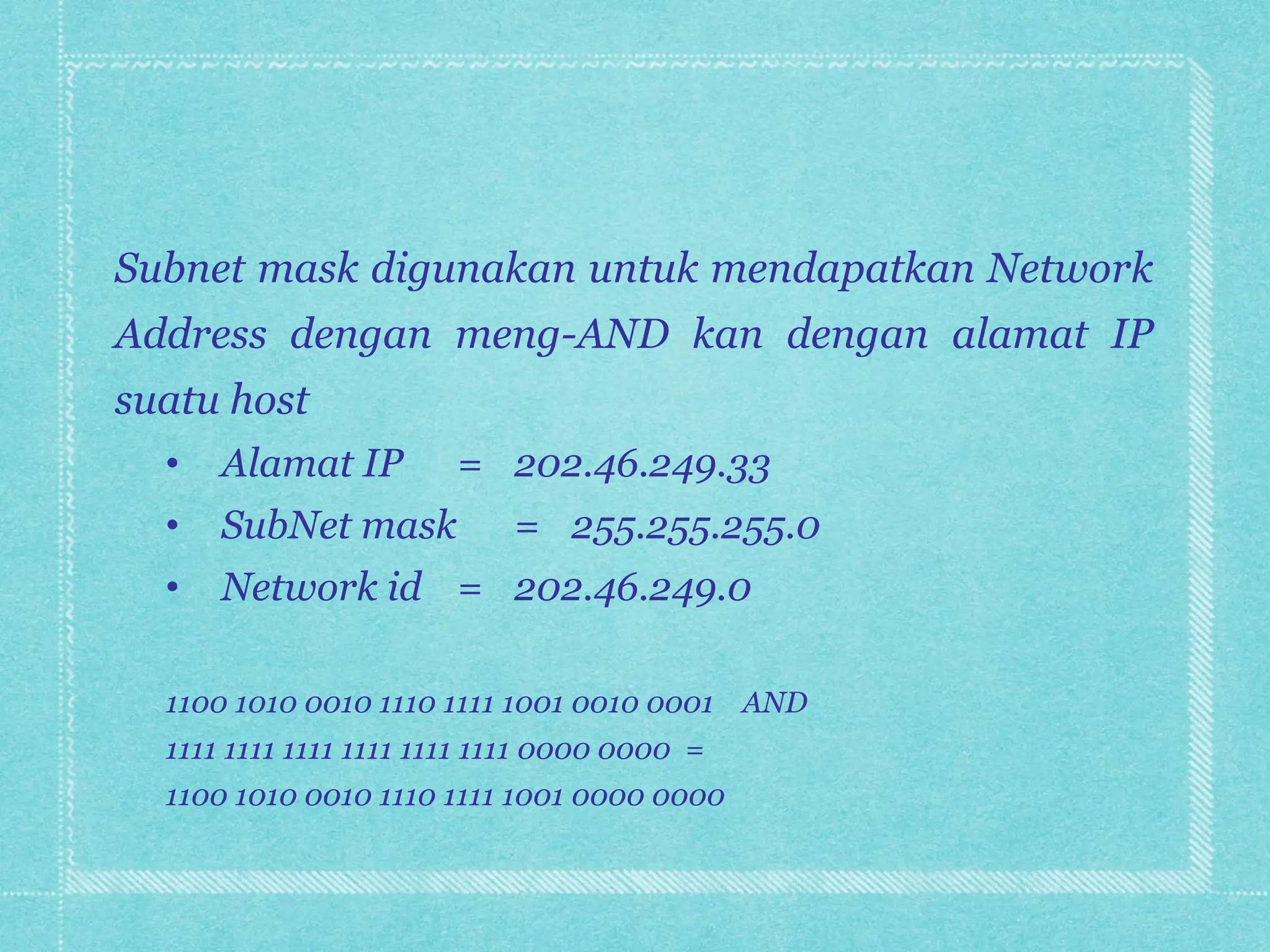 Materi Networking Kelas 10 Sekolah Menengah Atas | PPT Materi Networking Kelas 10 Sekolah Menengah Atas | PPT