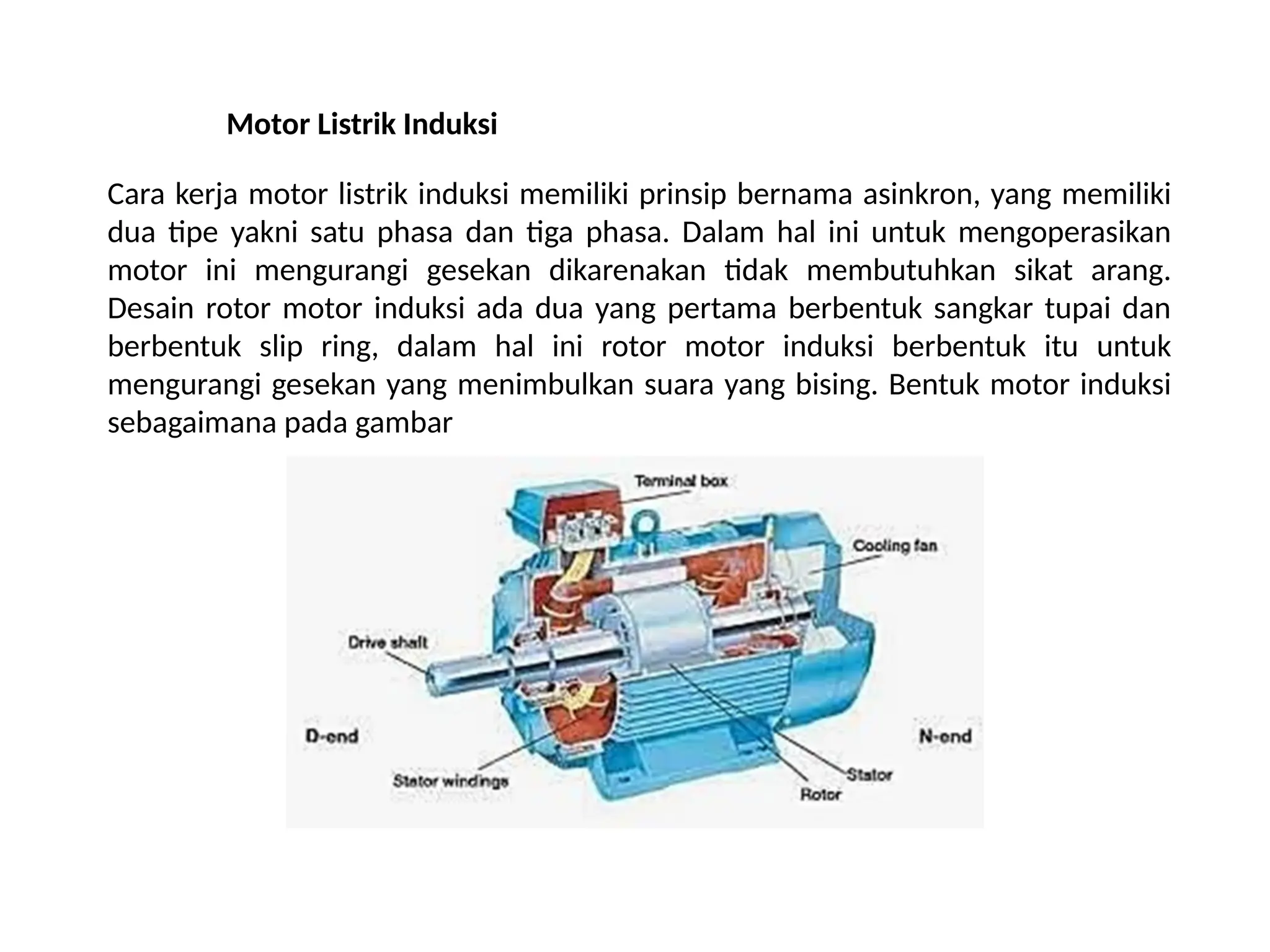 dasar tentang induksi elektromagnetic untuk motor listrik | PPTX