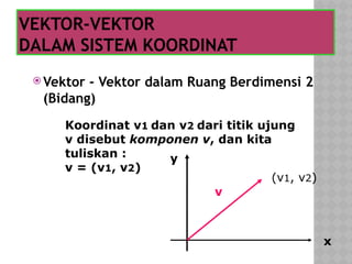 vektor vektor dalam R 2 dan R3 serta cara untuk menganalisisnya | PPTX