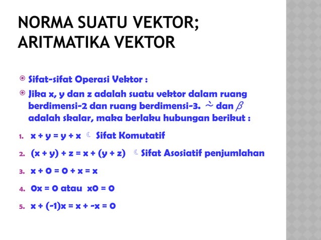 vektor vektor dalam R 2 dan R3 serta cara untuk menganalisisnya | PPTX