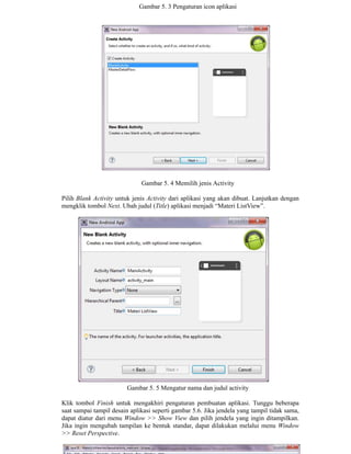Pertemuan 5 list view | PDF