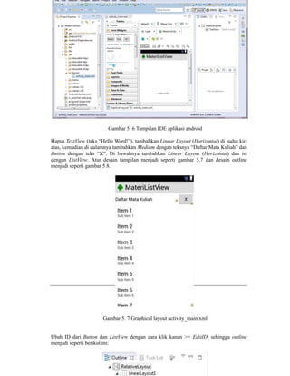 Pertemuan 5 list view | PDF
