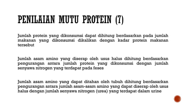 Mutu / Kualitas Protein - Sub Topik Ilmu Gizi Dasar.pptx