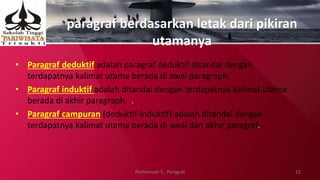 Pertemuan 5 paragraf | PPTX