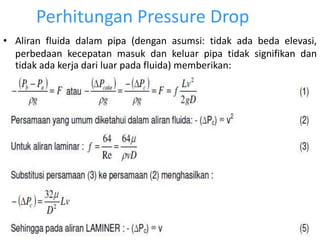 Pertemuan 5 perhitungan alat filtrasi | PPTX