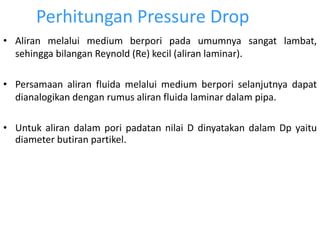 Pertemuan 5 perhitungan alat filtrasi | PPTX