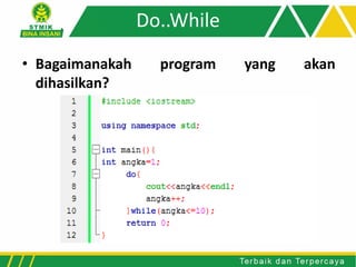 Pertemuan 5 Perulangan (Looping) | PDF