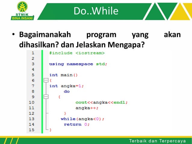 Pertemuan 5 Perulangan (Looping) | PDF