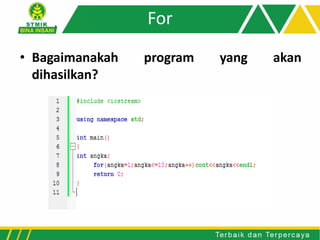 Pertemuan 5 Perulangan (Looping) | PDF