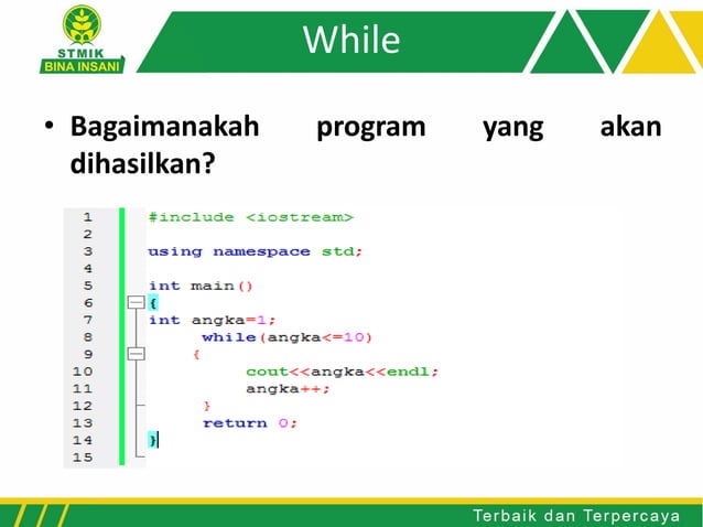 Pertemuan 5 Perulangan (Looping) | PDF