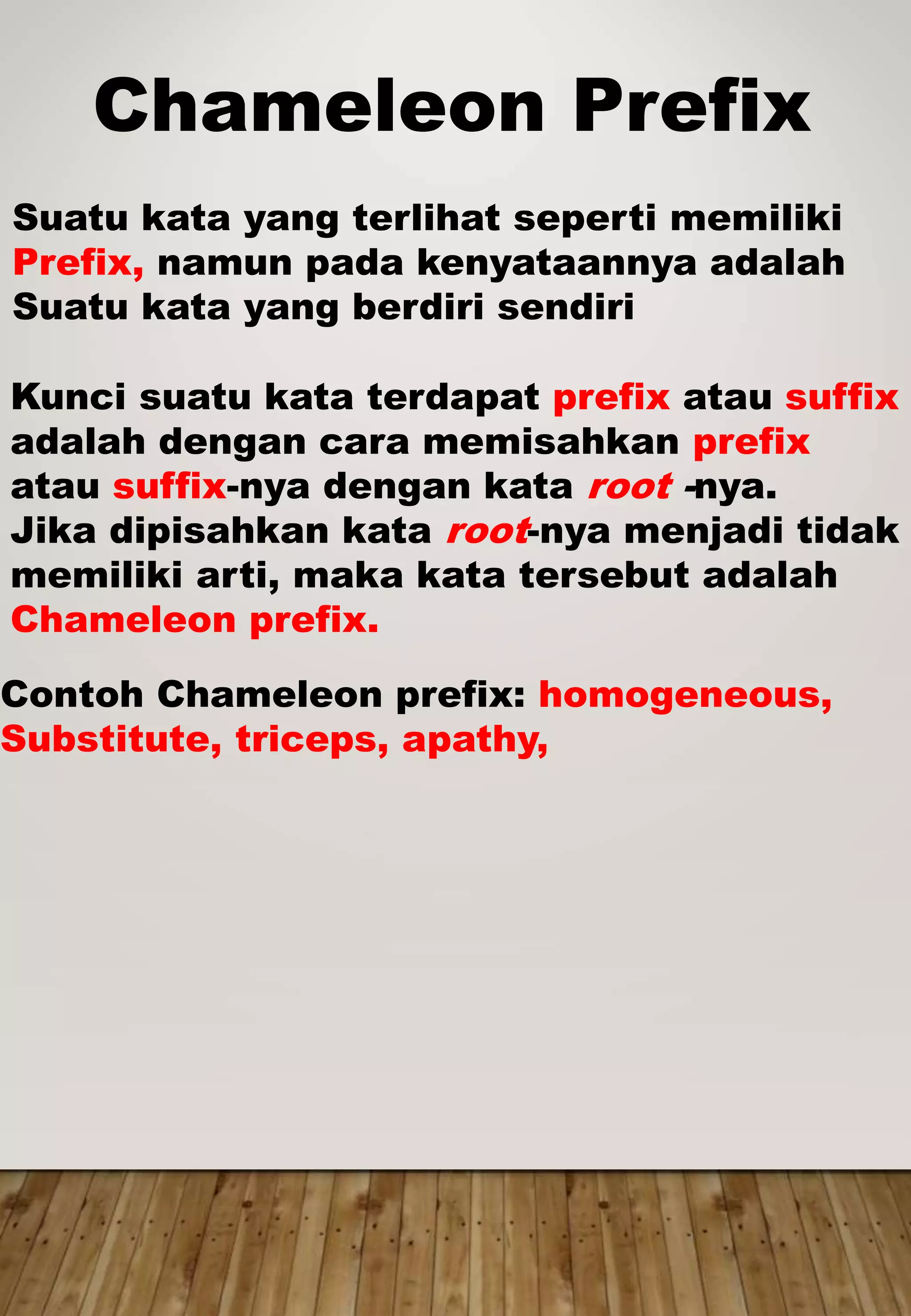 Materi kuliah Bahasa Inggris Terapan: Prefix and suffix.ppt