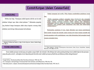 Teknik Penulisan Kutipan | PPTX