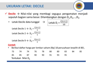 Pertemuan 5 [Ukuran Letak dan Penyebaran Data].pdf