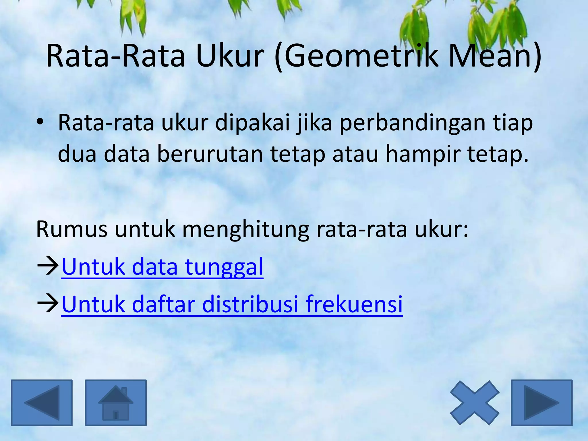 Ukuran Pemusatan dan Letak Data | PPTX