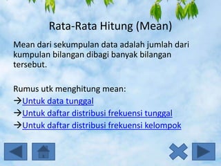 Ukuran Pemusatan dan Letak Data | PPTX