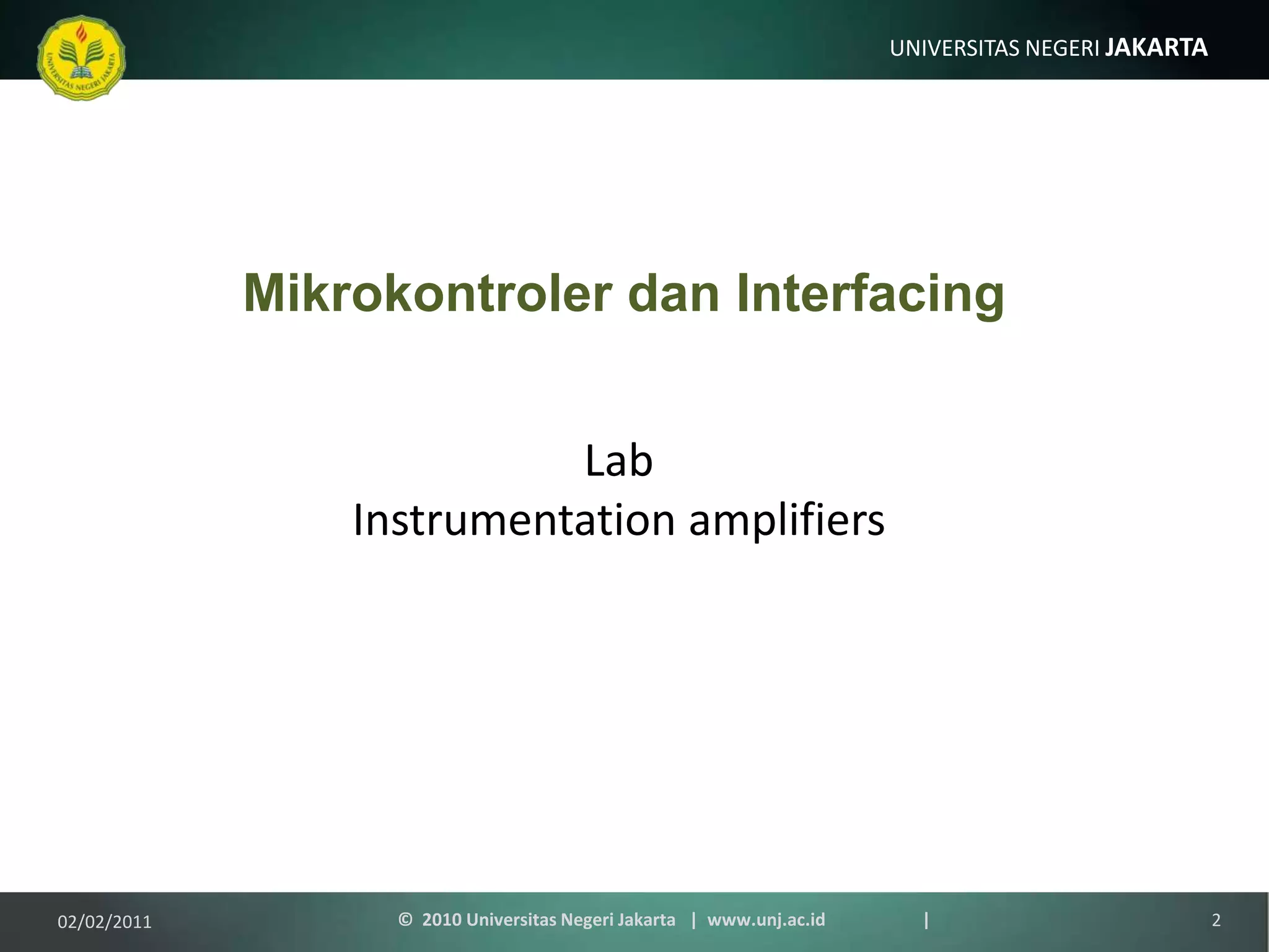 Mikrokontroler dan Antar Muka (6) | PPT | Free Download