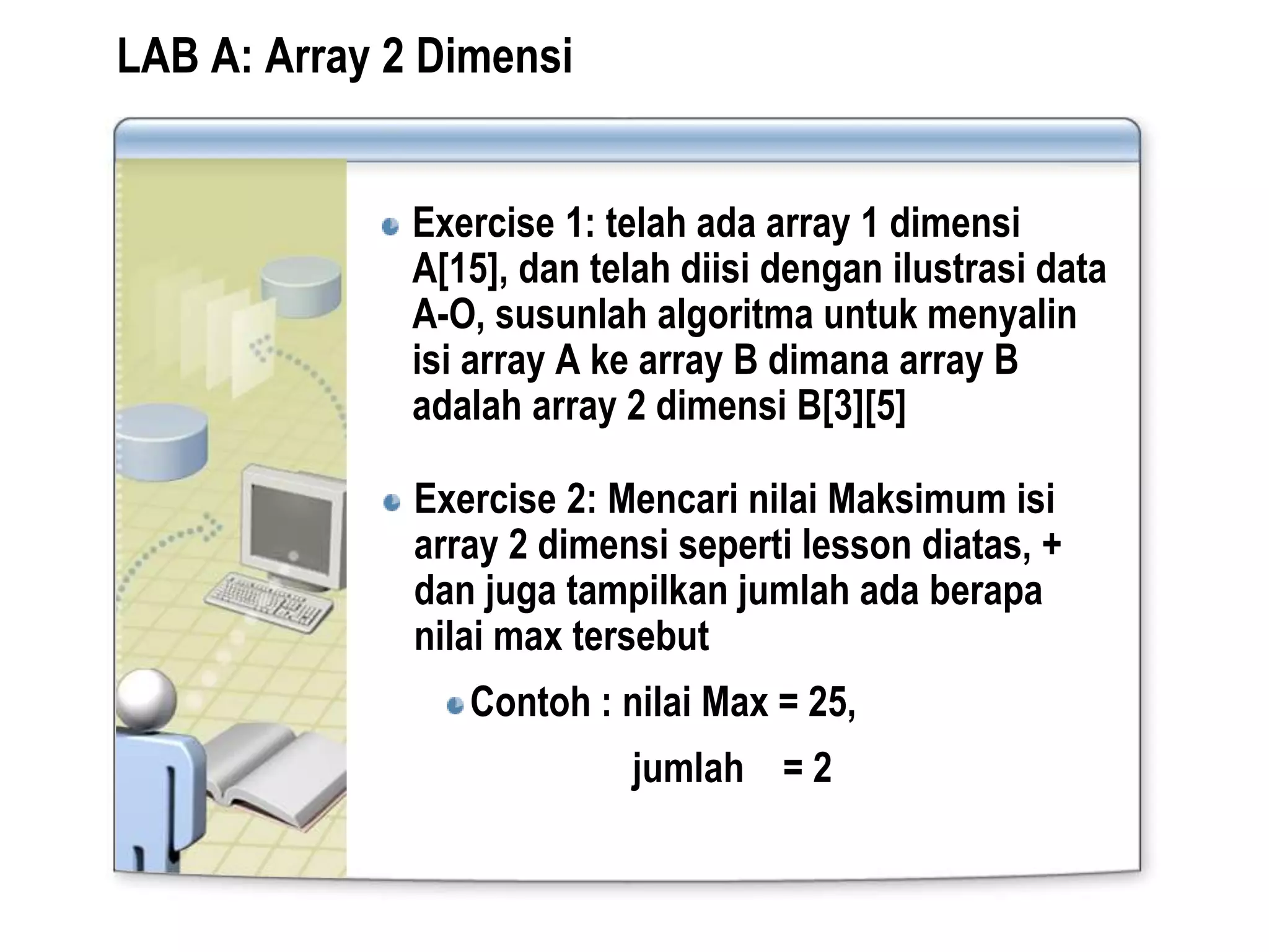 Pertemuan 6 Struktur Data, Algoritma dan Pemrograman | PPTX