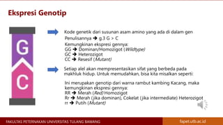Alel dan Gen Ganda - Materi Genetika Ternak | PPTX