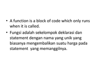 Penjelasan Fungsi Dalam Program Pemrograman Dasar.pptx