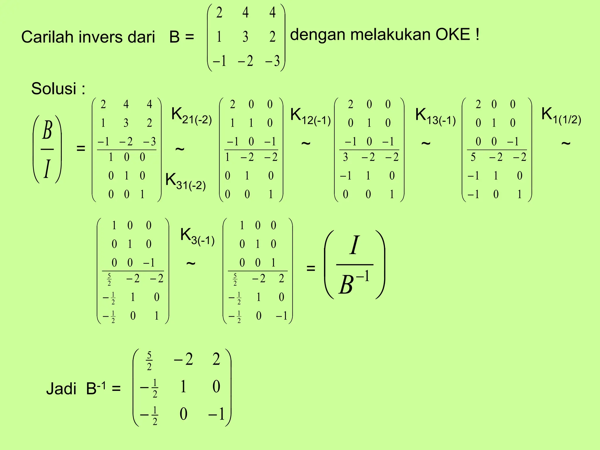 Materi Pertemuan Ke 6 Invers Matriks.ppt
