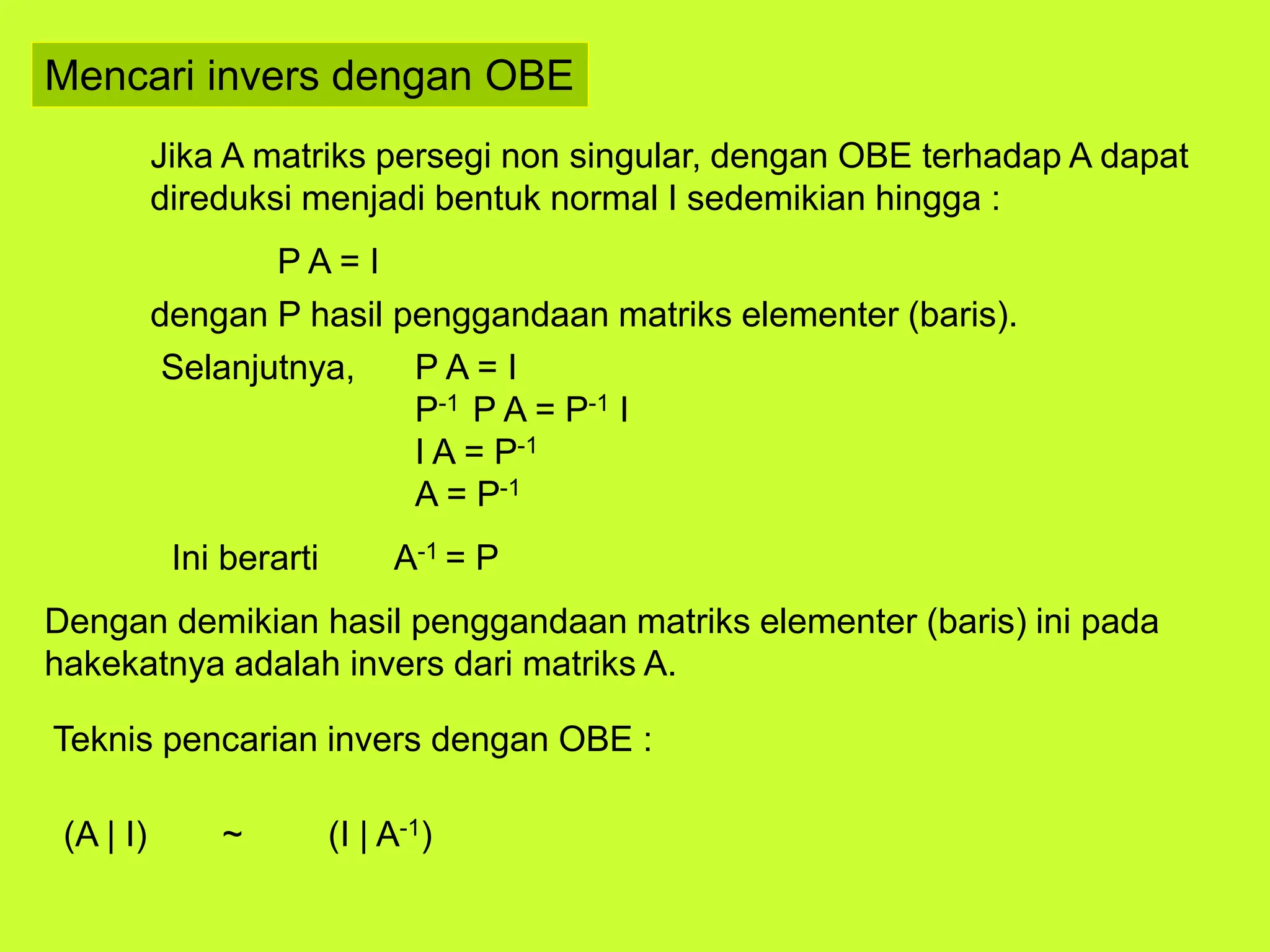 Materi Pertemuan Ke 6 Invers Matriks.ppt