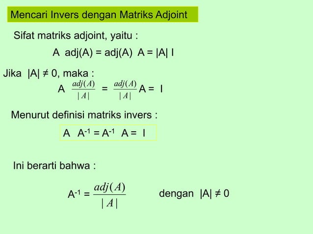 Materi Pertemuan Ke 6 Invers Matriks.ppt